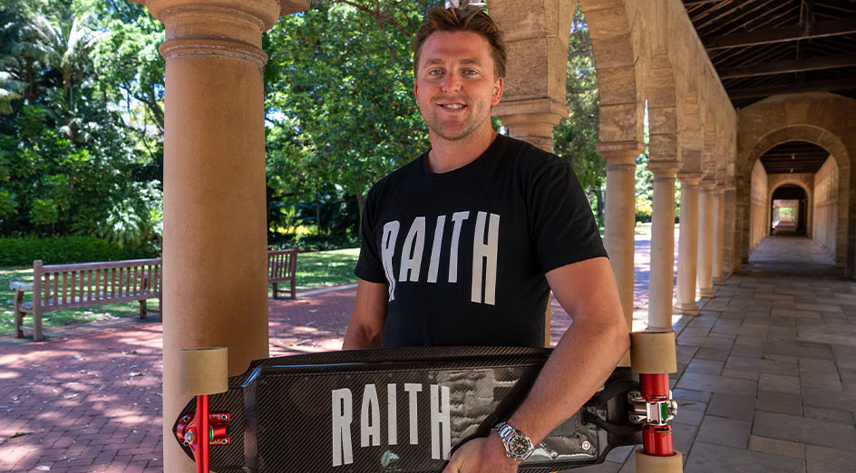 'Need for speed': UWA graduate breaks e-skate record