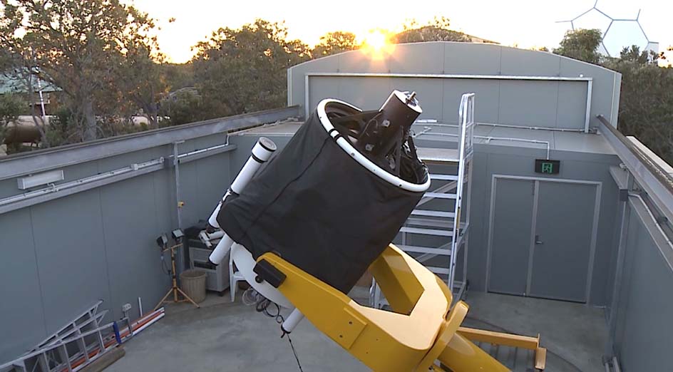 Massive mirror in telescope key to tracking asteroids and space junk